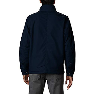 Columbia Men's Loma Vista Jacket, Collegiate Navy/Stone Green Plaid, Large