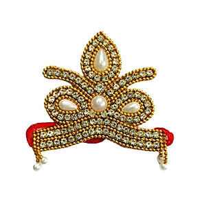 FUTUREZ KEY Laddu Gopal Handmade Jewellary Set/Decorative Mukut, Mala, Bangles Set Gopal Sringar Set (2-3 Size)