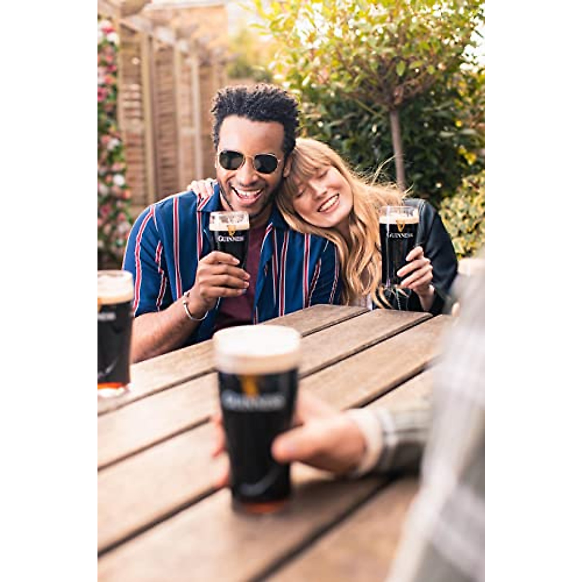 Guinness Gravity Official Beer Pint Glass | Large 20oz Pints Drinking Thick Beer Glasses | Guinness Beer 20 oz Glasses