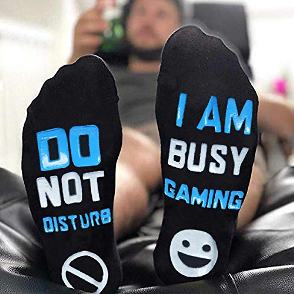 Novelty Funny Xmas Gift Socks Gaming Socks Christmas Stocking Stuffers White Elephant Gifts For Men Kids Gamer