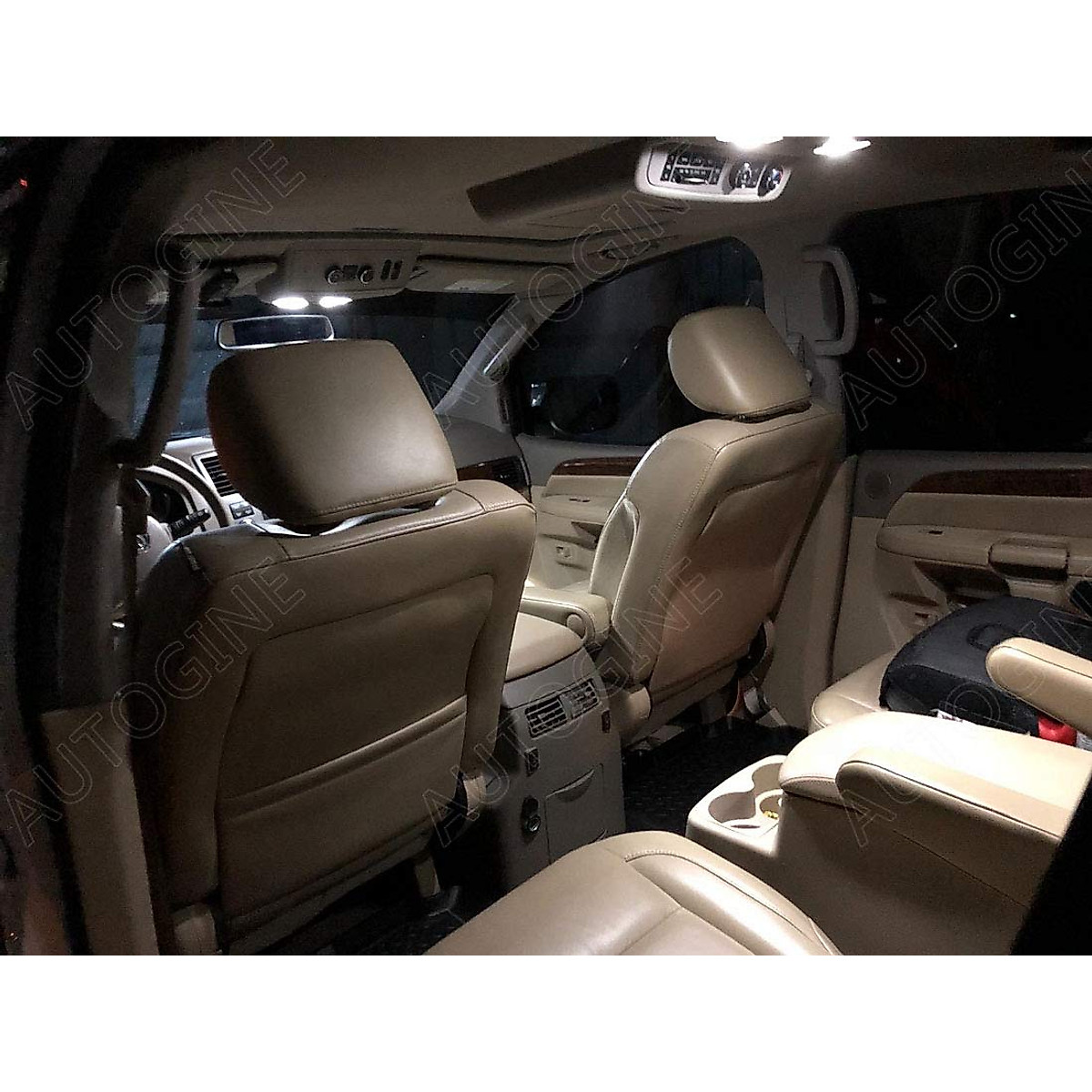 AUTOGINE White Interior LED Lights Kit for Ford F150 F-150 2009 2010 2011 2012 2013 2014 Super Bright 6000K Interior LED Light Bulbs Package + Install Tool