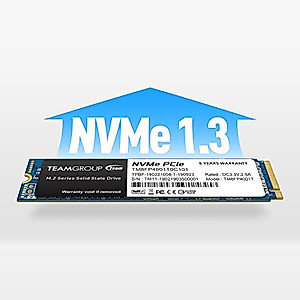 TEAMGROUP MP34 2TB with DRAM SLC Cache 3D NAND TLC NVMe 1.3 PCIe Gen3x4 M.2 2280 Internal SSD (Read/Write Speed up to 3,500/2,900 MB/s) Compatible with Laptop & PC Desktop TM8FP4002T0C101