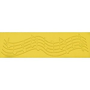 Global Sugar Art Musical Notes Silicone Lace Mat by Chef Alan Tetreault