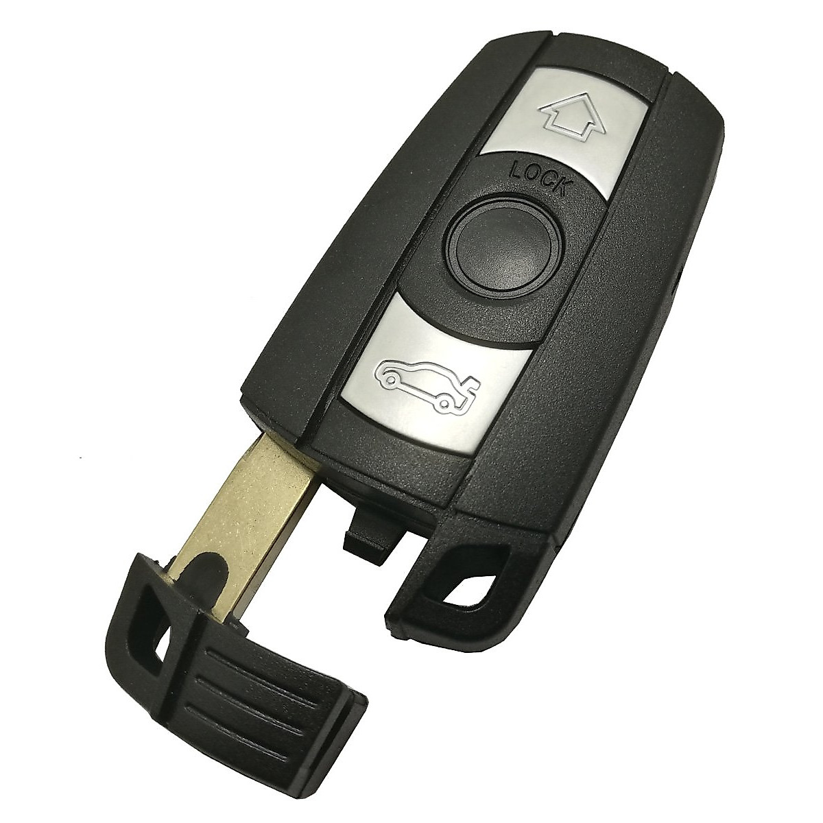 Key Fob Case Shell Fit for BMW 3 5 Series BMW X5 BMW X6 BMW Z4 3 Buttons Replacement Keyless Entry Remote Car Key Fob Cover with Uncut Blade Blank and Screwdriver (1)