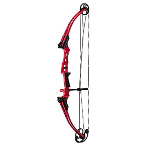 Genesis Mini Youth Compound Bow and Arrow Archery Set, Right Hand, Red