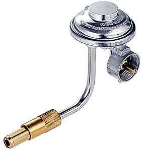 MCAMPAS 1lb Propane Regulator Valve Replacement For Blackstone 17" and 22" Tabletop Griddle Grill Gas Requlator, 1lb Propane Tank Regulator
