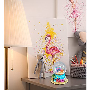 CoTa Global Cool Summer Beach Sandals Snow Globe - Water Globe Figurine with Sparkling Glitter, Collectible Novelty Ornament for Home Decor, for Birthdays, Holiday and Valentine's - 65mm