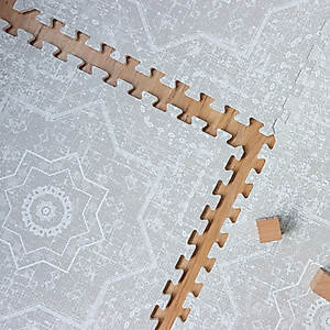 Little Landings Baby Play Mats for Floor - Layla (4x6ft) - Premium EVA Foam Play Mat for Babies & Toddlers - Perfect for Tummy Time, Crawling, Playroom - Stylish & Comfortable Kids Play Mat