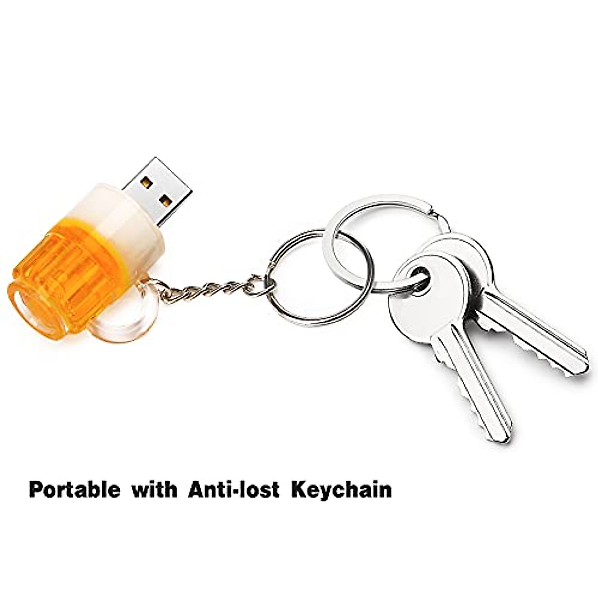 USB Flash Drive 64GB Cute Beer Mug Shaped USB Drive Thumb Drives USB 2.0 Memory Stick for External Data Storage