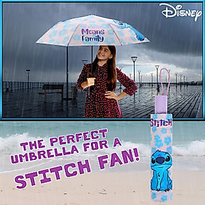 Disney Stitch Umbrella for Adults Teens Kids - Folding Telescopic Umbrella Lightweight Travel School Work Stitch Gifts