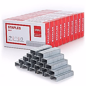 EZWORK Standard Staples, 5/16 inch Length, 40-60 Sheet Capacity, 5000 Staples, 10 Pack General Purpose Staple, Jam Free Sharp Chisel Point Staples for Most Standard Desktop Stapler (5/16'' Length)