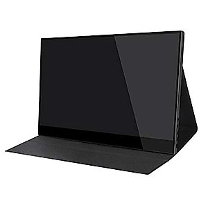 EVER LUSTRE 15.6 Inch Portable Gaming Monitor 4K Touch Screen 3840x2160 UHD Build-in Battery Display Screen for PS4, Xbox, Switch, Smart Phone, Laptop (Battery Monitor+case)