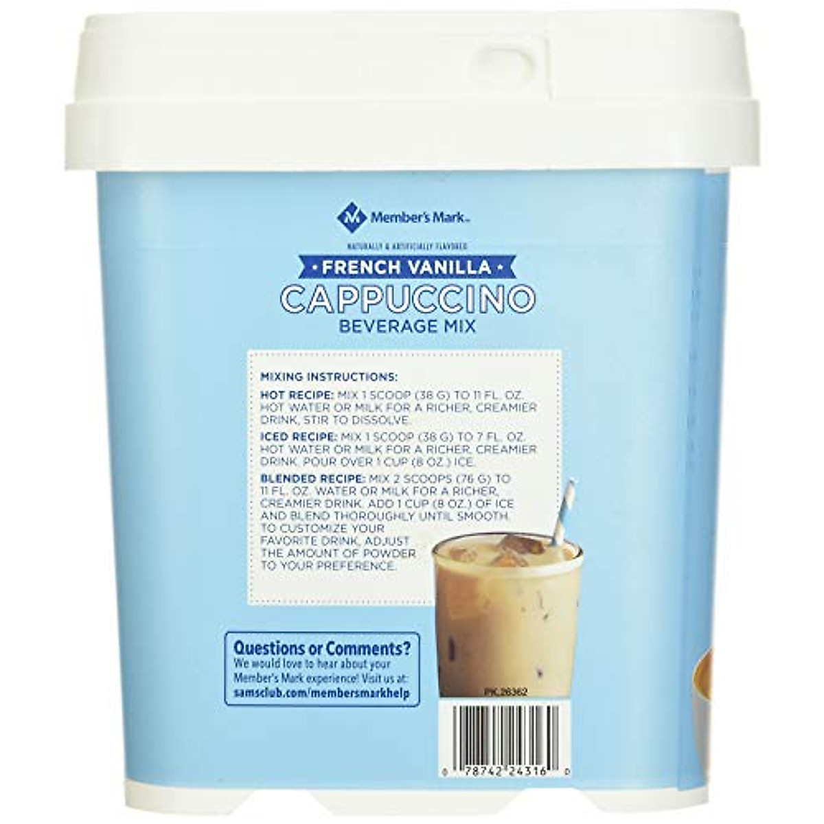 Member's Mark Vanilla Cappuccino Mix, 3 Pound