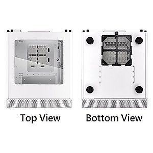 Thermaltake Core V1 Snow Edition SPCC Mini ITX Cube Computer Chassis CA-1B8-00S6WN-01, White