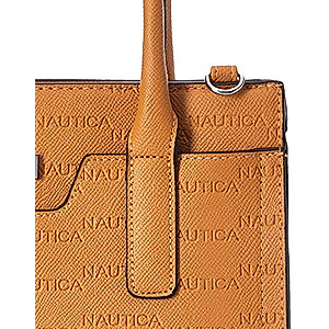 Nautica Sandy Jr. Top Handel Satchel with Removable Crossbody Strap, Camel