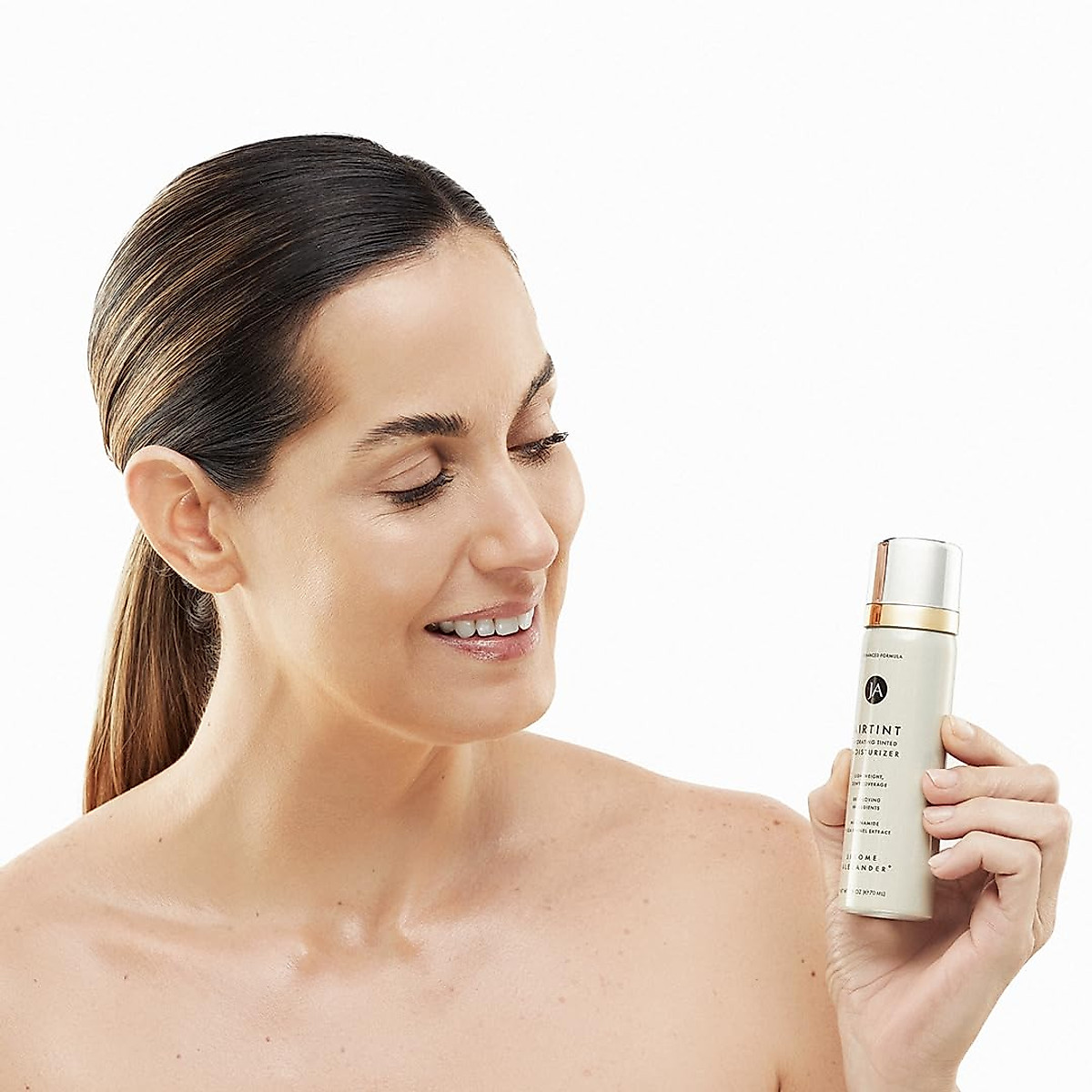 Jerome Alexander MagicMinerals AirTint Tinted Moisturizer AirBrush Spray Light Shade | Tinted Moisturizer Spray with Anti-Aging Ingredients | Light