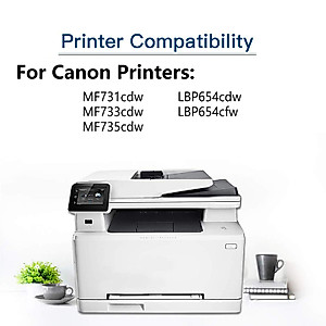 1-Pack (Cyan) Compatible Printer Toner High Yield Replacement for Canon CRG-046 046 Laser Toner Cartridge Fit for Canon Color imageCLASS MF731cdw MF733cdw MF735cdw LBP654cdw LBP654cfw Printer