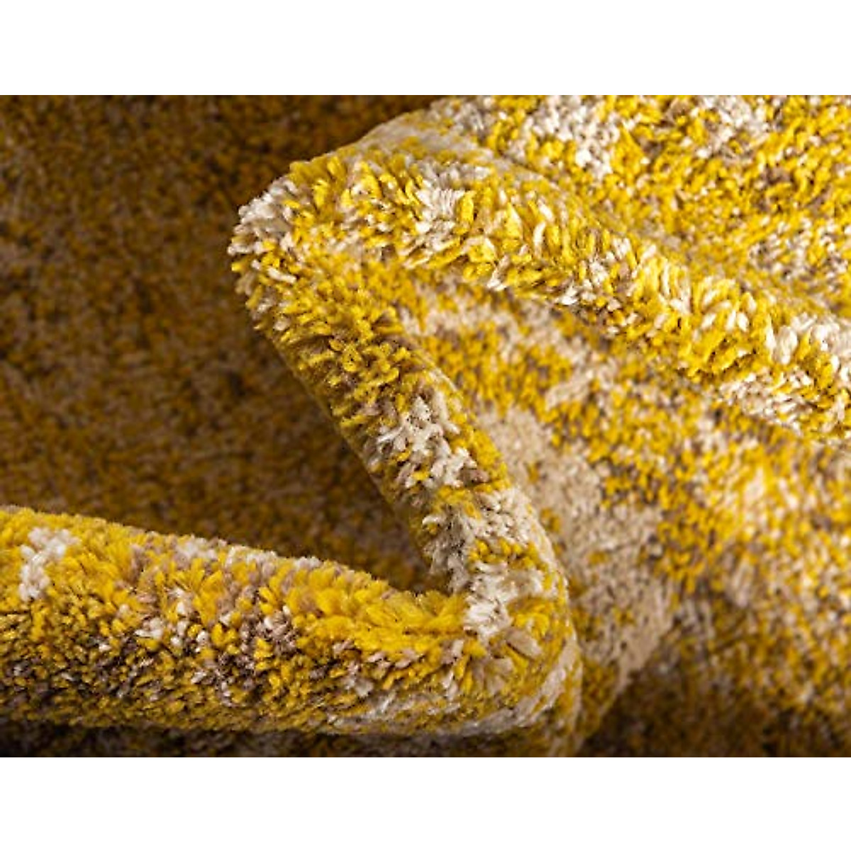 Unique Loom Penrose Collection Area Rug - Blake (8' x 10' Rectangle, Yellow/ Beige)