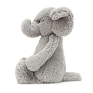 Jellycat Bashful Grey Elephant Stuffed Animal, Medium