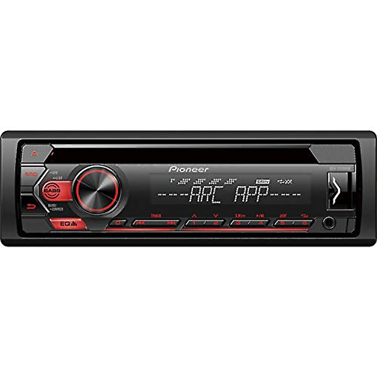 Pioneer DEH-S1200UB Single DIN in-Dash CD Receiver with Pioneer ARC App and USB Control for Android Phones with Gravity Magnet Phone Holder Bundle