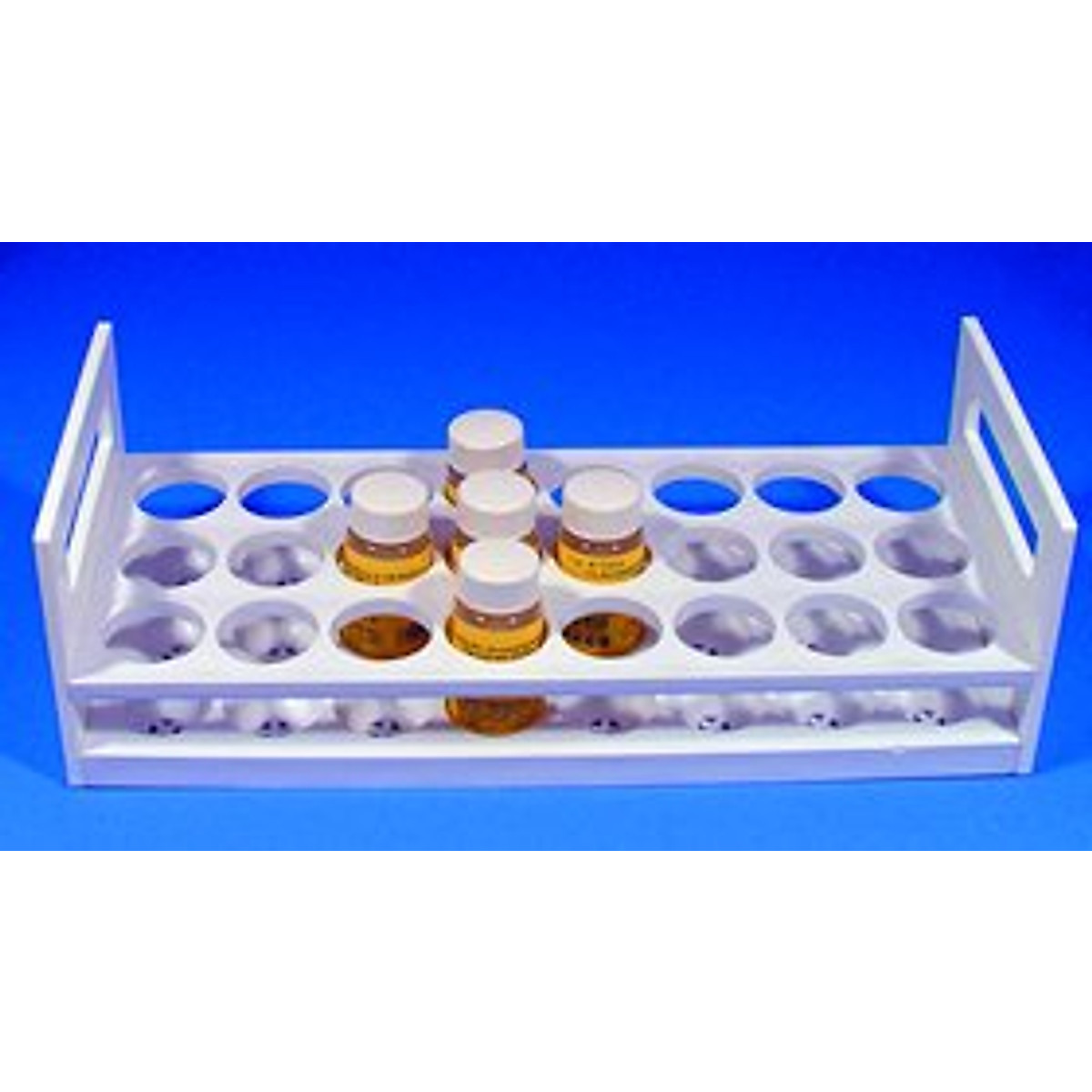 24 Place Scintillation Vial Rack with Handle, 5/PK