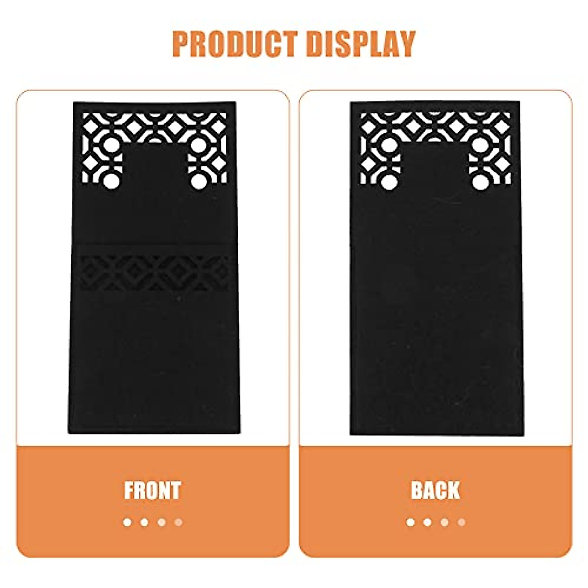 GARNECK 4PCS Black Silverware Holders Christmas Halloween Cutlery Holder Tableware Bag Pouch Silverware Pockets Xmas Holiday Party Favors