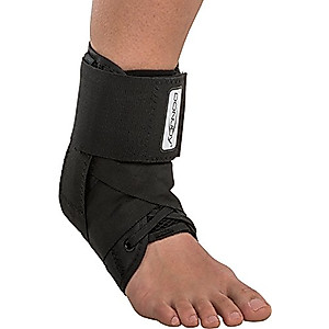 DonJoy Stabilizing Pro Ankle Support Brace, Black, Medium