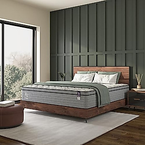 NapQueen Elite Series Machka King Size Mattress, 10 Inch Cooling Gel Memory Foam Mattress King Size, Hybrid Mattress in a Box with Individual Pocket Spring, CertiPUR-US Certified, Made in USA