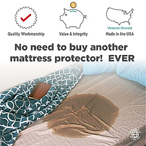 NAMC Bariatric Water Resistant/Incontinence Mattress with Durable Vinyl Cover - Twin Grey