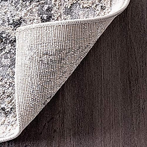 nuLOOM Shaunte Vintage Speckled Area Rug, 4' x 6', Silver