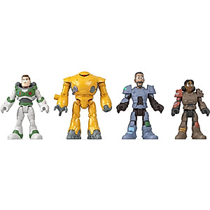 Fisher-Price Imaginext Figure Set Disney and Pixar Lightyear Jr. ZAP Patrol Multipack with Buzz Lightyear Toy for Preschool Kids Ages 3+ Years