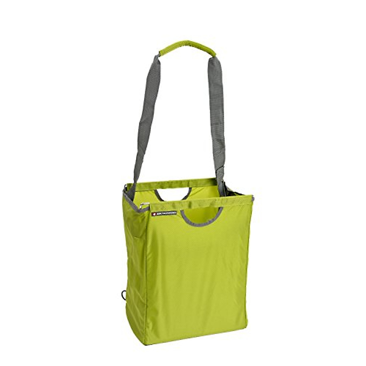 ADK Packbasket (Green) Multifunctional Durable Structured Tote / Reusable Shopping Bag That Folds Flat / Holds 30 lbs.