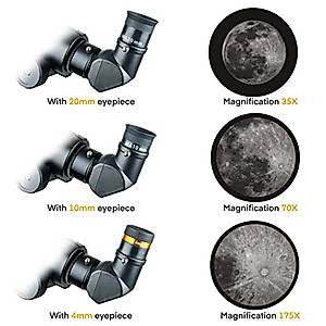 ExploraPro 70AZ Refractor Telescope – 70mm Aperture 700mm Focal Length Manual Alt-AZ Telescope with Slow Motion Control – Smartphone Adapter and Remote Shutter - Spectrum Optical Instruments