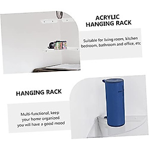 IMIKEYA 2pcs Speaker Stand Wall Mount Corner Shelf Wall Mount Speakers Wall Mounted Shelves for Storage Wall Mounted Corner Acrylic Hanging Rack Bathroom Wall Corner Shelf Wall Mount Ledge