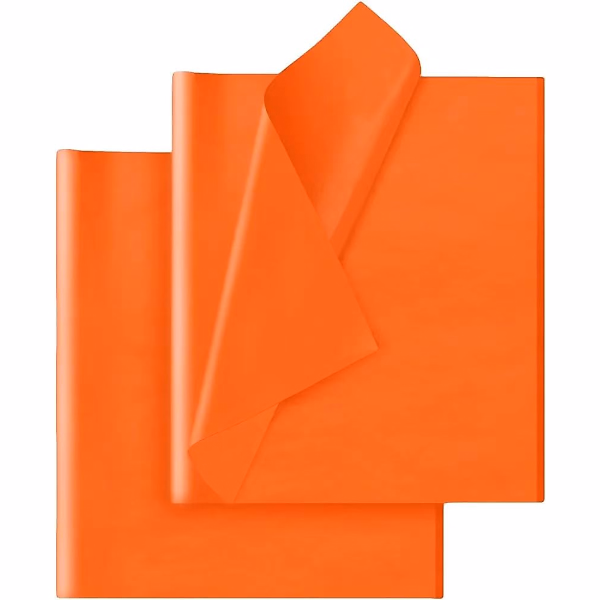 Hlonon Orange Tissue Paper for Gift Bags - 30 Sheets of Orange Wrapping Tissue Paper Bulk Packaging Paper for Weddings Birthday DIY Project Christmas Halloween Thanksgiving Gift Wrapping Crafts Decor