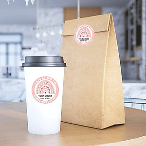 Your Order Made My Day Stickers 2" Thank You for Your Order Stickers-500 Pcs Boho Happy Mail Mailing Stickers Rainbow Decorative Business Thank You Stickers for Envelope Bag Seals Party Supplies