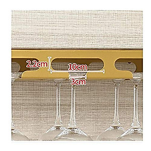 WXXGY Simple Restaurant Iron Hanging Wine Glass Holder European Creative Home Wine Glass Holder Bar Table Goblet Decoration Custom/a/5 Rows