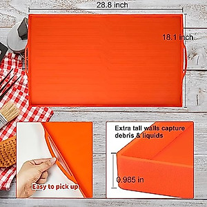 Mataytate Silicone Griddle Mat for Blackstone,28 inch Griddle Cover,Food Grade Silicone Mat,All Season Cooking Surface Protective Cover for Kitchen,Outdoor,Camp,Family Party,Easy to clean with Handle