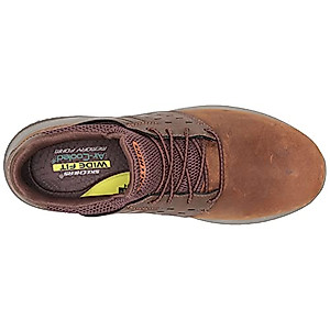 Skechers USA Men's Men's Delson 3.0-Ezra Leather Bungee Lace Slip On Sneaker, CDB, 11 X-Wide