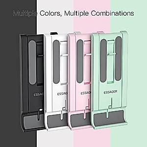 ESSAGER 2 Pack Cell Phone Stand, Adjustable Foldable Mini Mobile Phone Holder for Desk Compatible with iPhone/Kindles/Smartphones (White)