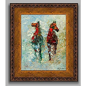 SOLD Listen To The Wind, Equine Horse Painting By Internationally Renown Impressionist Palette Knife Artist Andre Dluhos