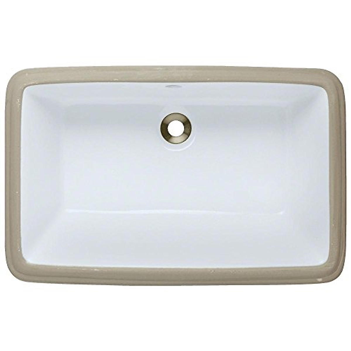 MR Direct u1812-w Sink Undermount Porcelain Bathroom White