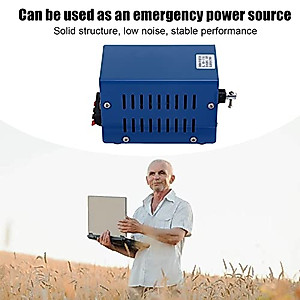 Septpenta Hand Cranked Generator, 20W USB Charging Outdoor Convenient Generator Stable Performance Low Noise Hand Crank Power Generation for Emergency Charging 3V/5V/6V/9V/12V/15V