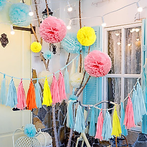 Morcheiong 60 Sheets Tissue Paper in 30 Colors Rainbow Tissue Paper Bulk Gift Wrapping for DIY Art Craft Floral Birthday Party Festival(20 x 14.5 inches /50 x 37cm)