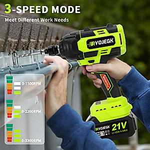 RYOJEGK 850N.m Cordless Impact Wrench Set, 1/2 inch 21V 640Ft-lbs Heavy Duty Impact Gun Kit, Brushless Llave De Impacto w/ 2 x 4.0Ah Battery, Pistola De Impacto for Home Car