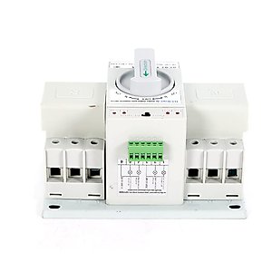 63A 2P Dual Power Automatic Transfer Switch 110V Generator Changeover Switch 50HZ/60HZ