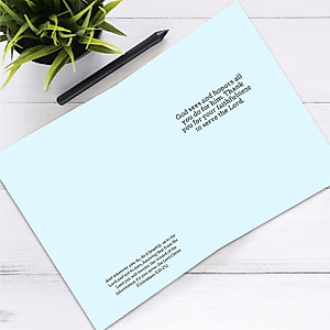 Simply Uncaged Christian Gifts Ministry Appreciation 5x7Inch Card for Pastor, Minister, Church Staff, Volunteers, Ministry Appreciation Gift Card for Ministers (Single Card)