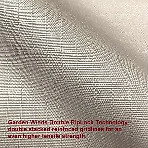 Garden Winds Open Box - 8 x 5 Bamboo Look BBQ Gazebo Replacement Canopy Top Cover - RipLock 350