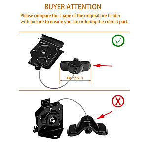 Spare Tire Hoist Spare Tire Winch Carrier | for 1999-2017 Chevy Silverado 1500 2500 3500 Suburban Tahoe, GMC Sierra 1500 2500 3500 Yukon | Replaces# 924-510, 20870067, 15703311, 15866164