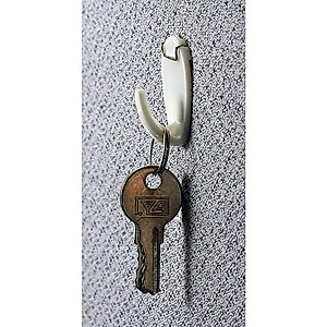 Officemate Cubicle Hooks, White, Set of 5 (30180)